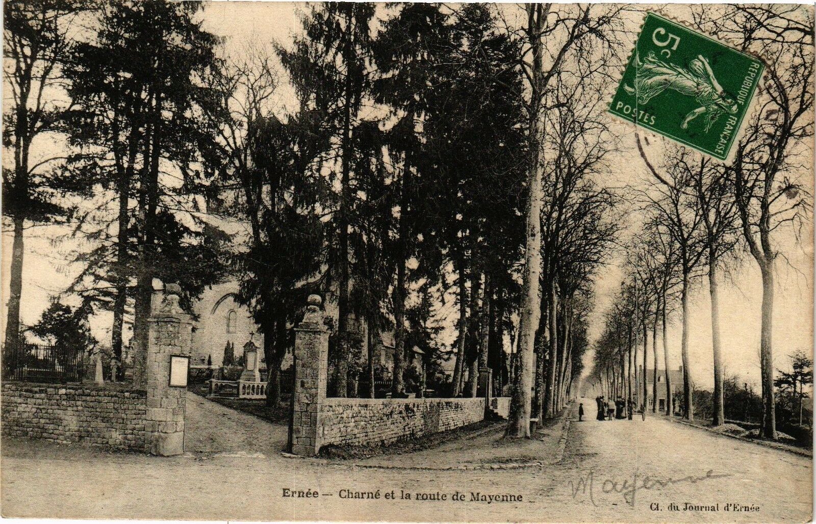 Ernee .- Charnet et la route à Ernée - Cartorum